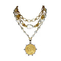 Large French Coin and Pearl Necklace – Fickle Fox Co